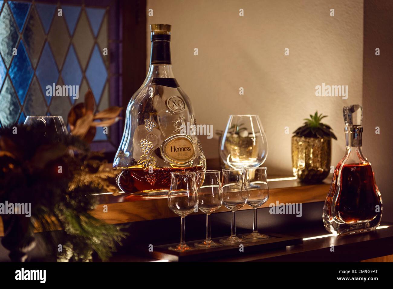 Hennessy cognac bottle hi-res stock photography and images - Alamy