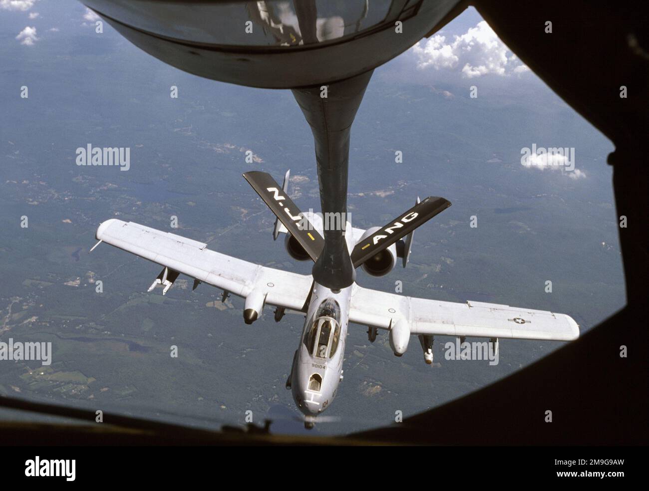 A KC-135 Stratotanker aircraft from the 108th Air Refueling Wing, Air ...