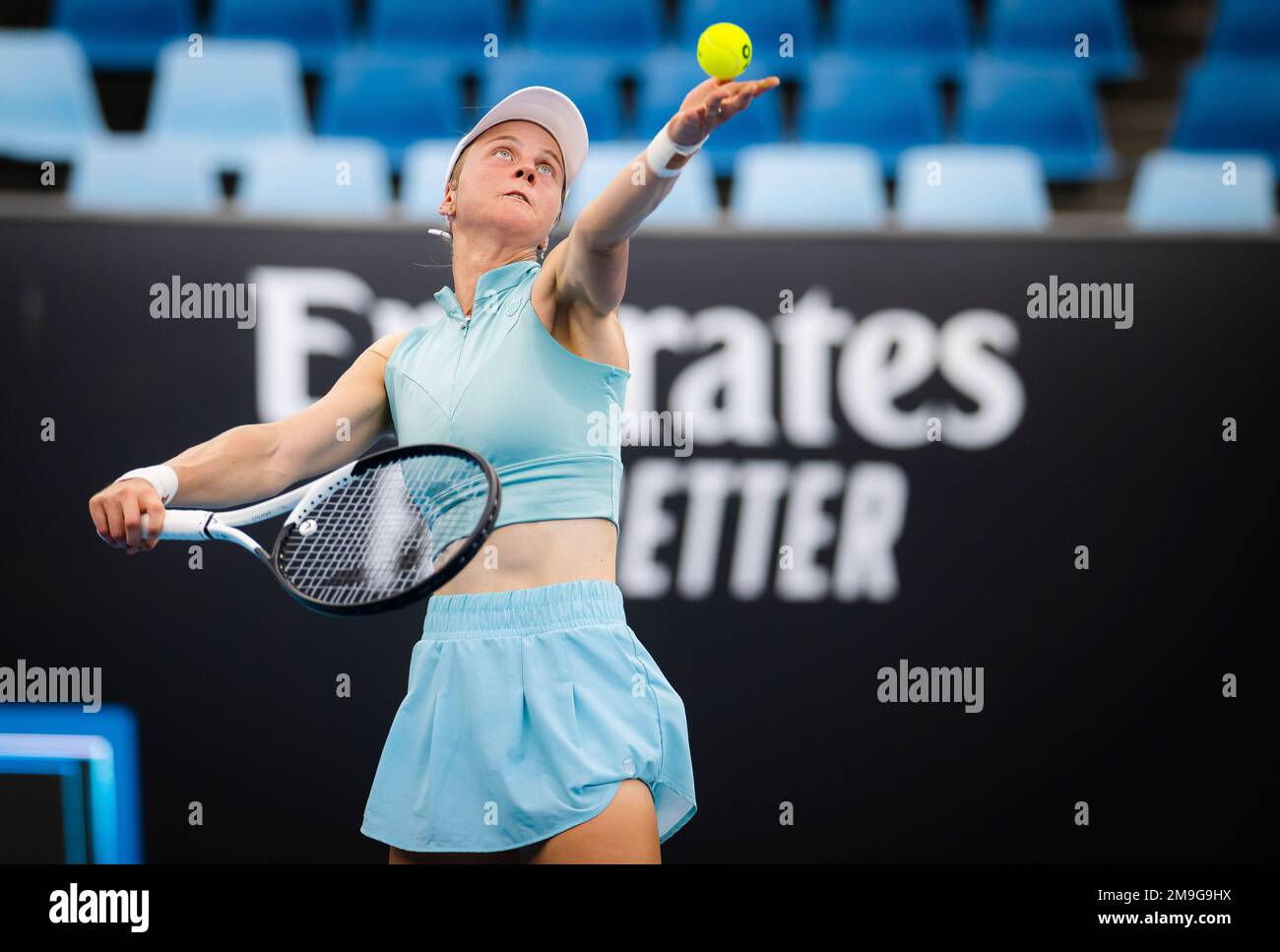 Liudmila Samsonova of Russia in action against Jasmine Paolini of Italy ...