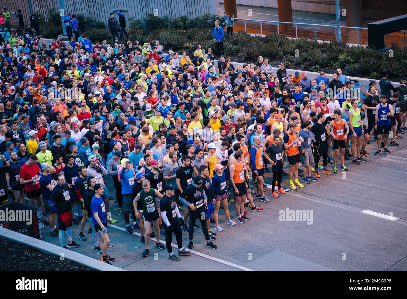 View of people on Tunnel to Viaduct 8k, Seattle, Washington, USA Stock ...