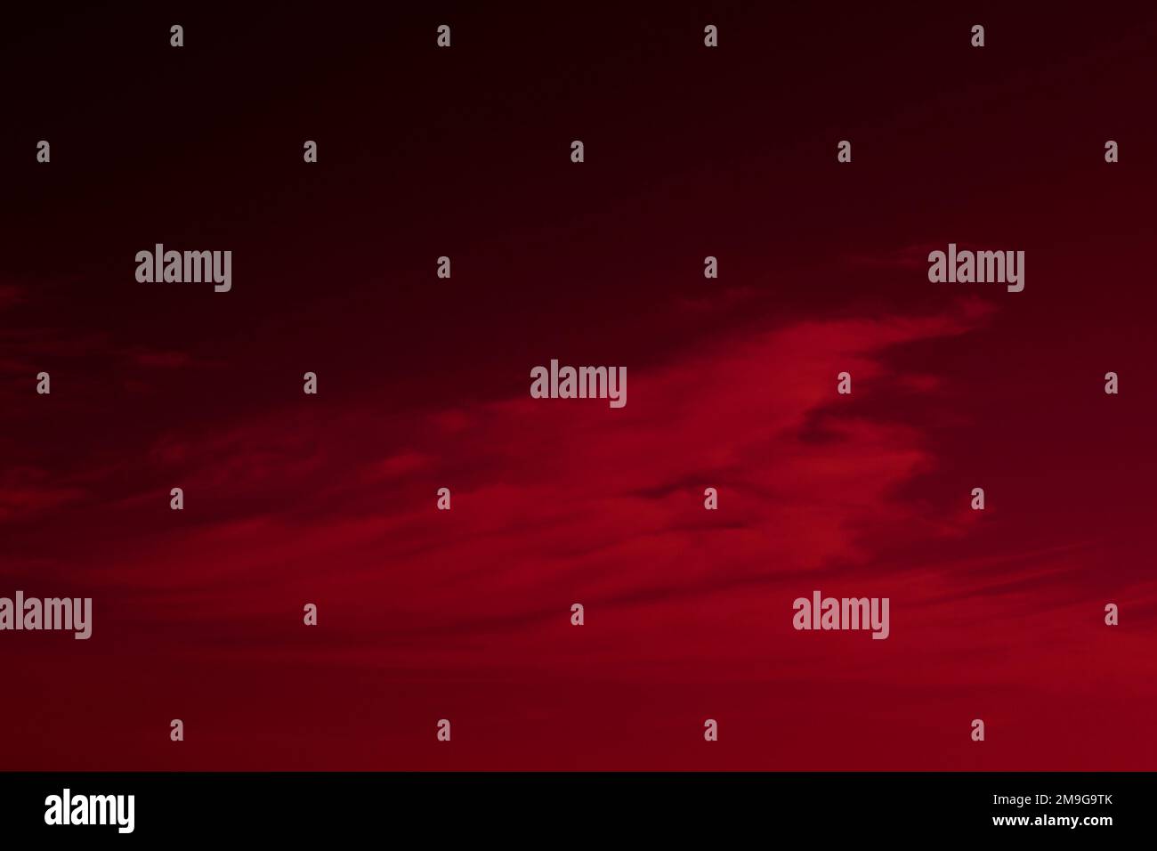 Fiery red sky. Blood clouds. Horror. Background, banner. Horror ...