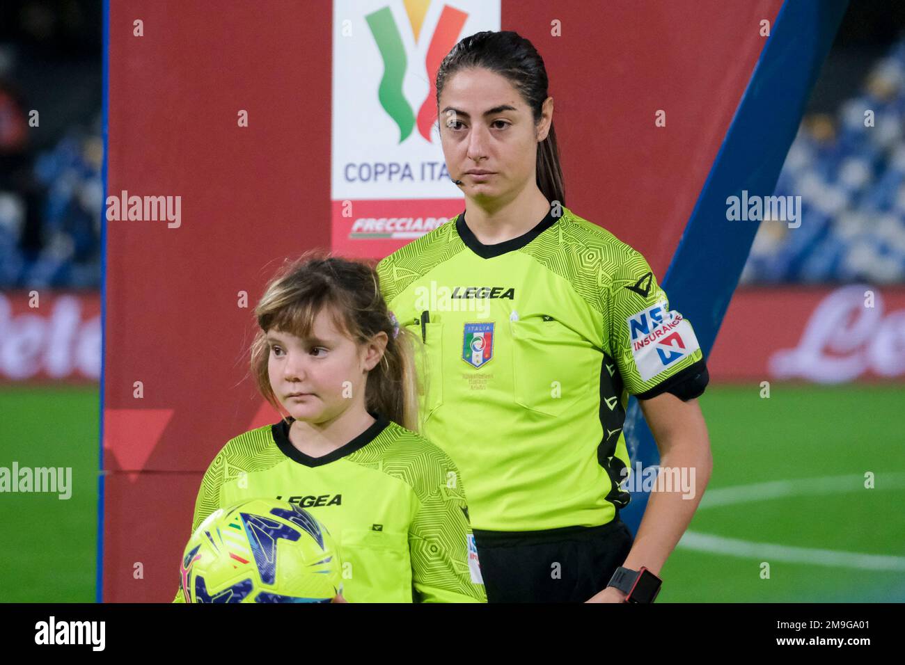 Italian referee Maria Sole Ferreri Caputi during the Italy cup football ...