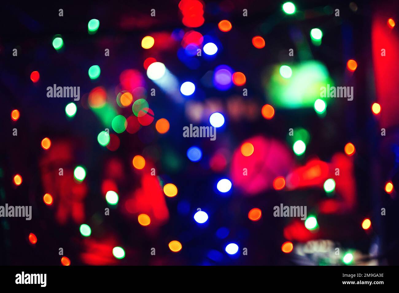 color abstract bright background with round multicolored bokeh from ...