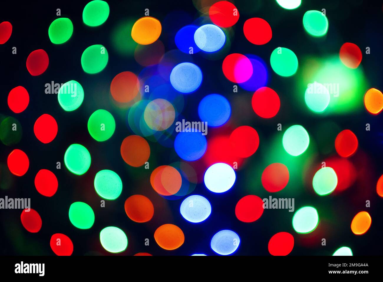 color abstract bright background with round multicolored bokeh from ...