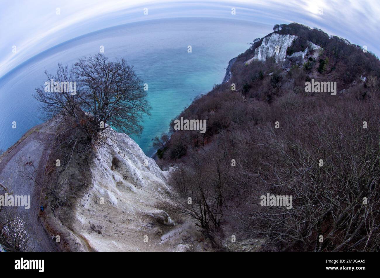 Sassnitz, Germany. 18th Jan, 2023. From the top of the new skywalk ...