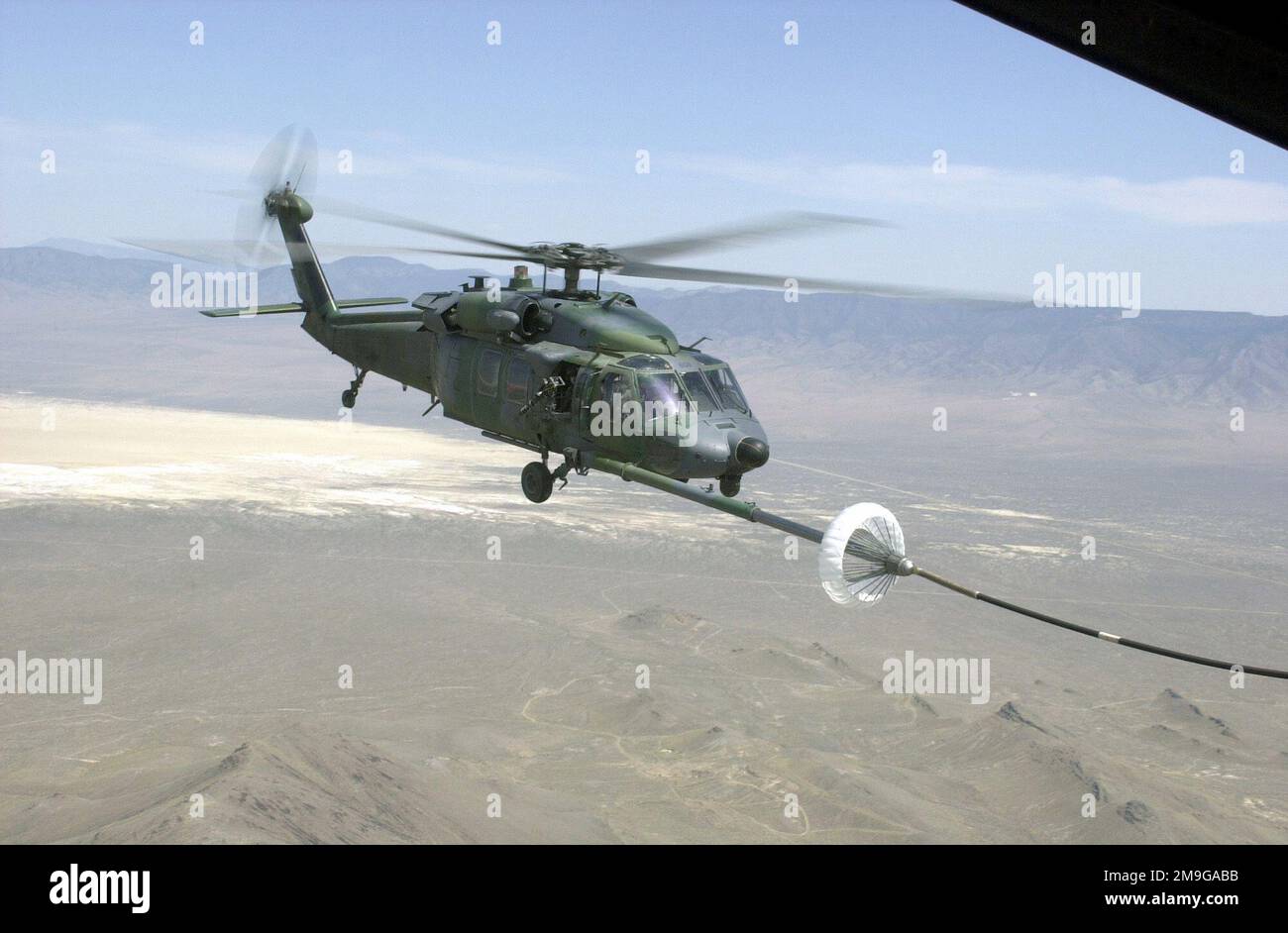 Participating in EXERCISE DESERT RESCUE IX, an HH-60G helicopter ...