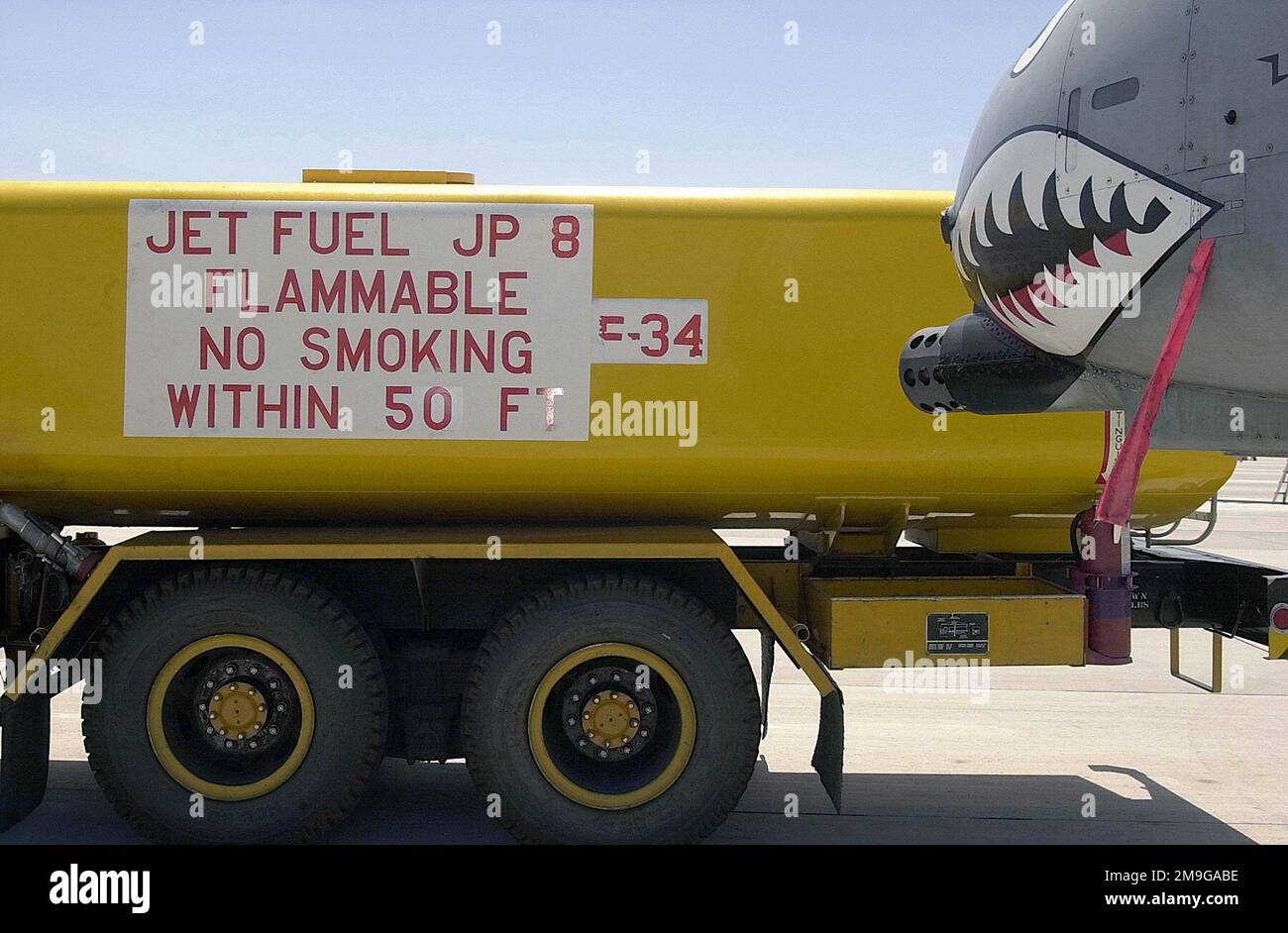 During EXERCISE DESERT RESCUE IX, a jet fuel truck pulls up to an A-10 ...