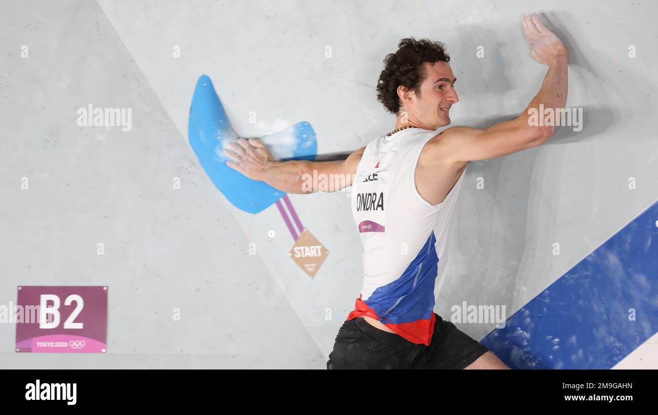 AUG 5, 2021 - TOKYO, JAPAN: Adam ONDRA of Czech Republic competes in ...