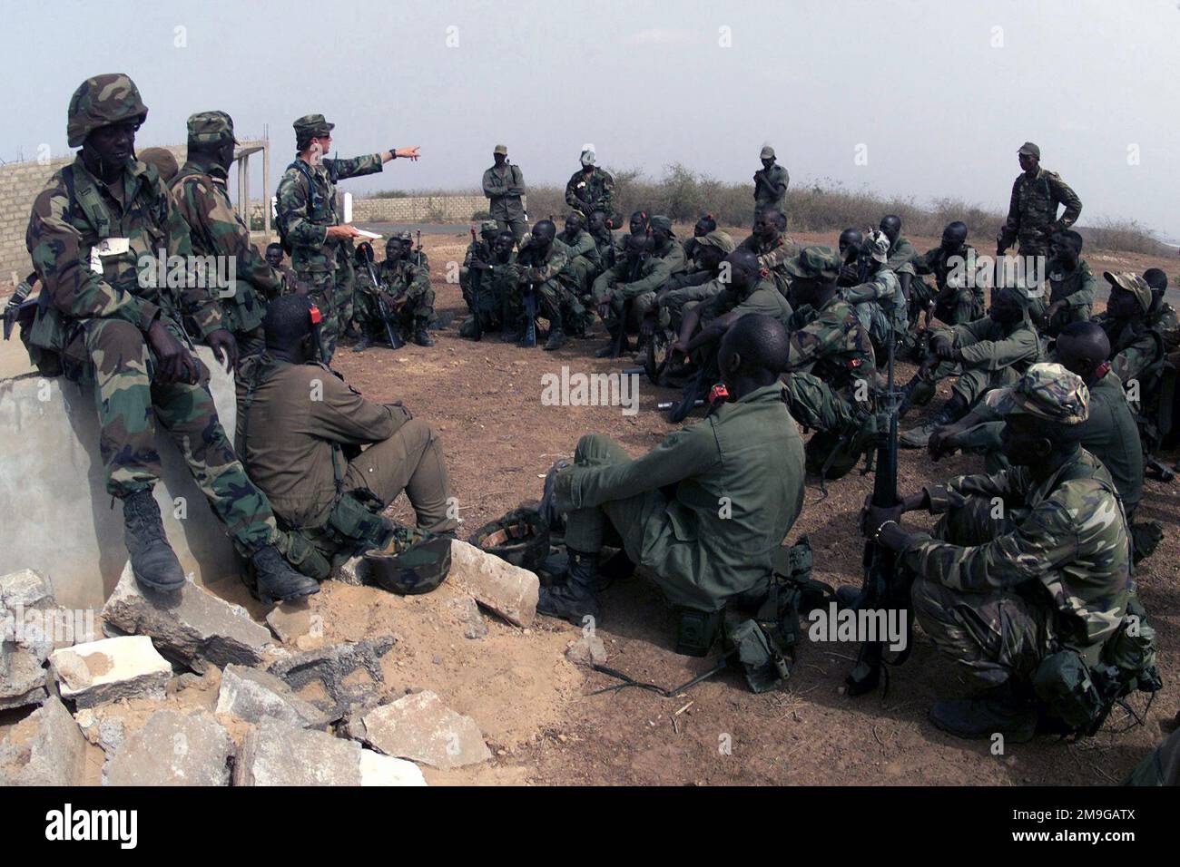 Soldiers of the 1ST Infantry Battalion Senegal Army attend a training ...