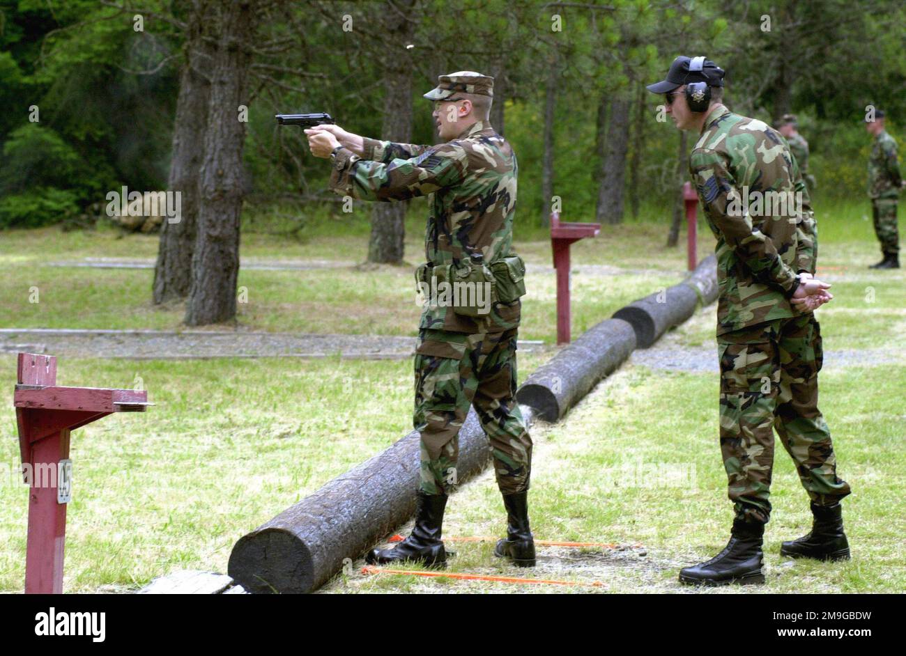 A member of the McConnel Air Force Base, Kansas Security Force Defender ...