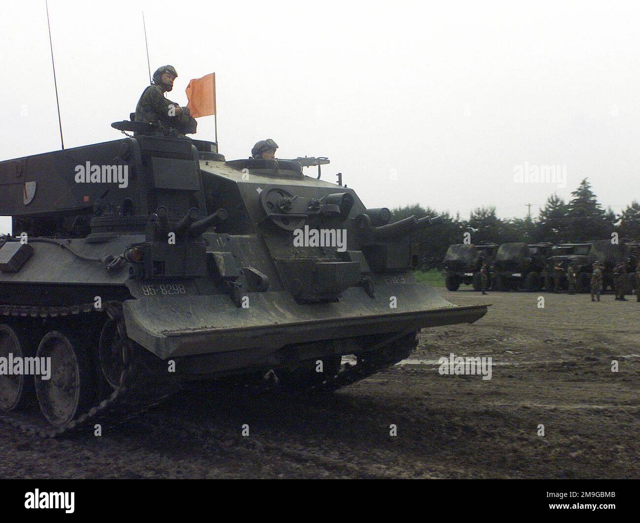 Japanese Ground Self Defense Force Soldiers relocating a Type 78 ...