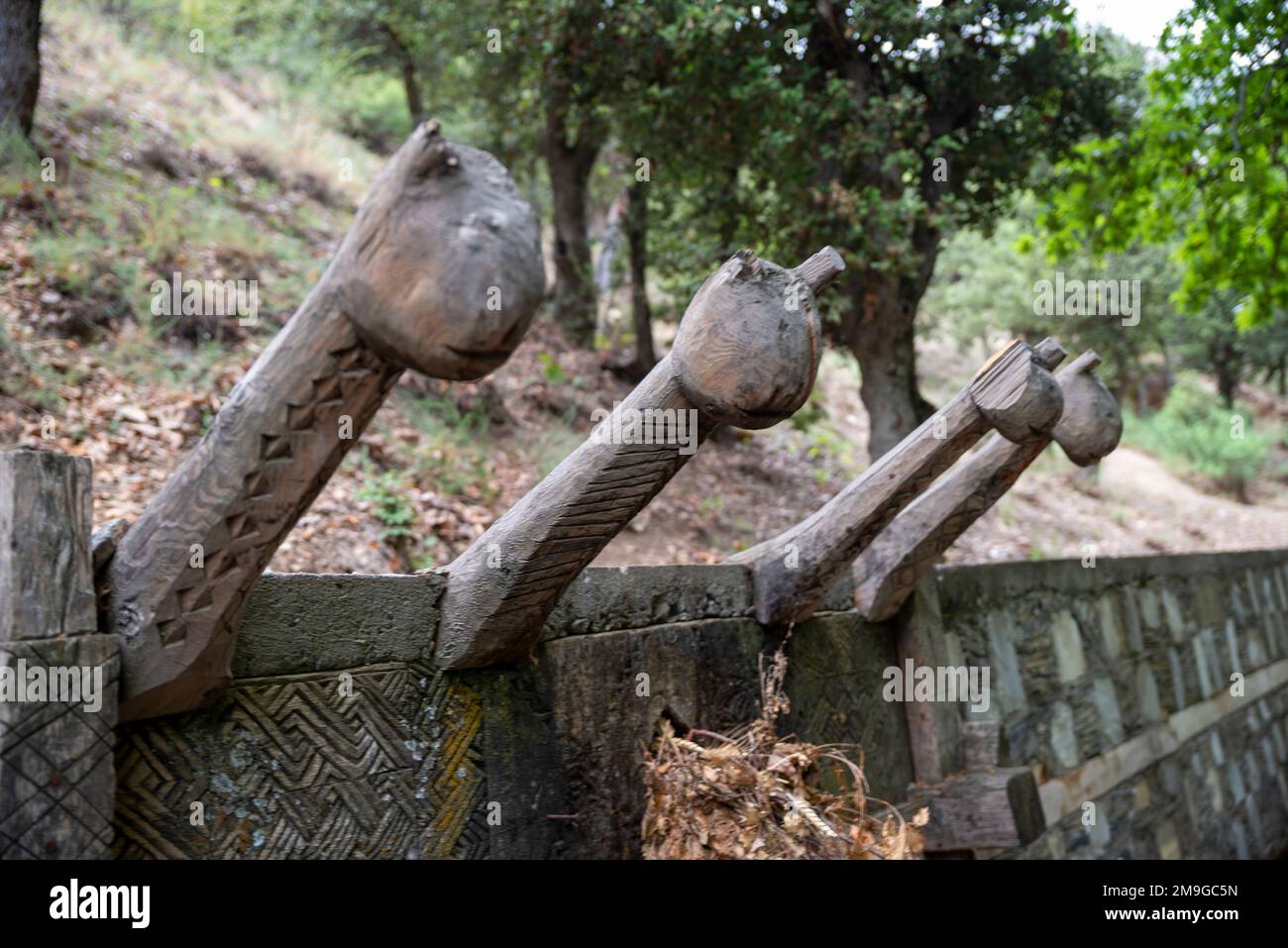 Altar dedicated to god Mahandeo of Kalash people, Brun Village ...
