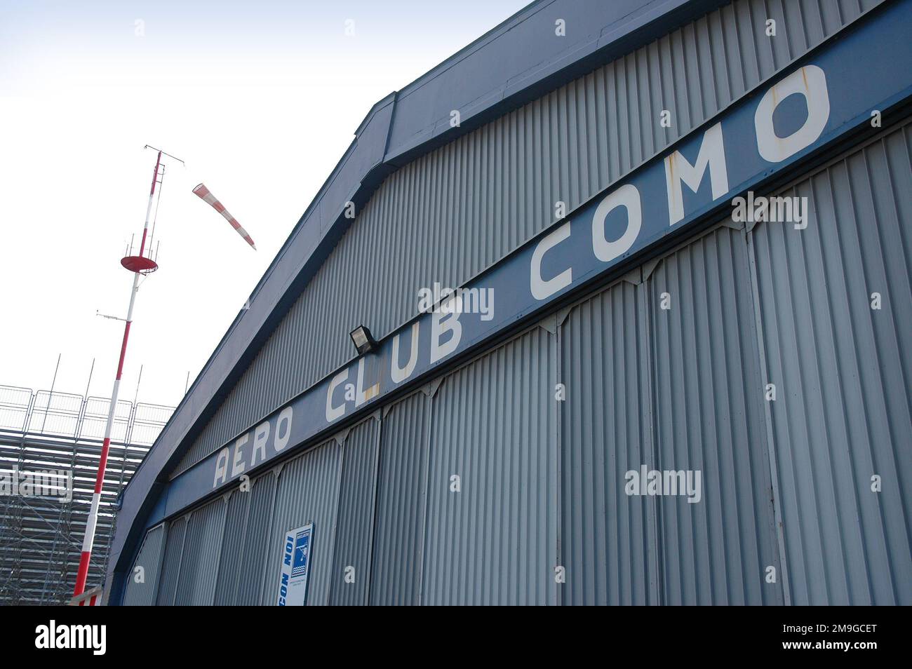 Aero Club, Como - Hangar view Stock Photo - Alamy