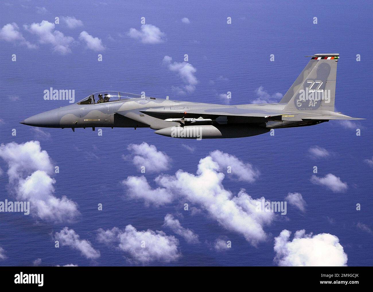 5th Air Force Commander, Lieutenant General Paul Hester, flies a F-15C ...