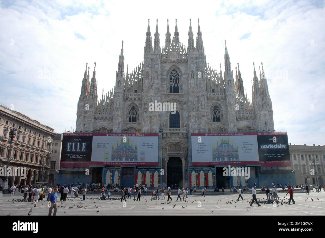 Milan Cathedral - front view Stock Photo - Alamy