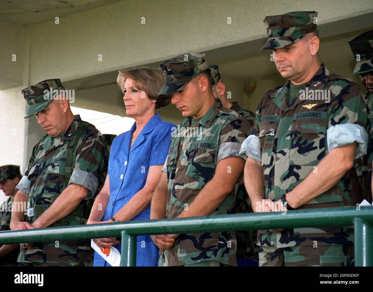 (LtoR) Lieutenant Colonel (LTCOL) McGee, Mrs. Patricia McGee (wife ...