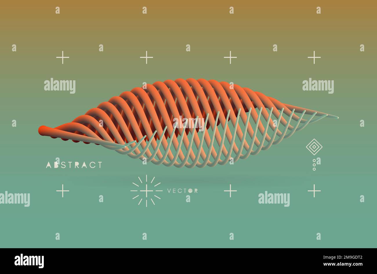 Abstract wavy background for banner, flyer and poster. Dynamic effect ...