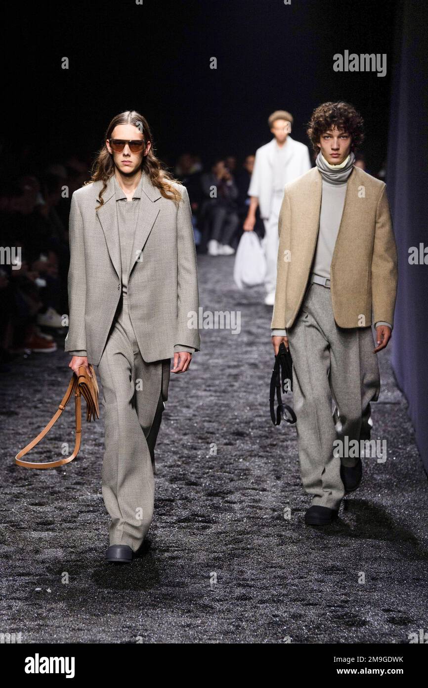 Milan Fashion Week - Men F/W 23-24 Zegna Fashion Show - Runway Milan ...
