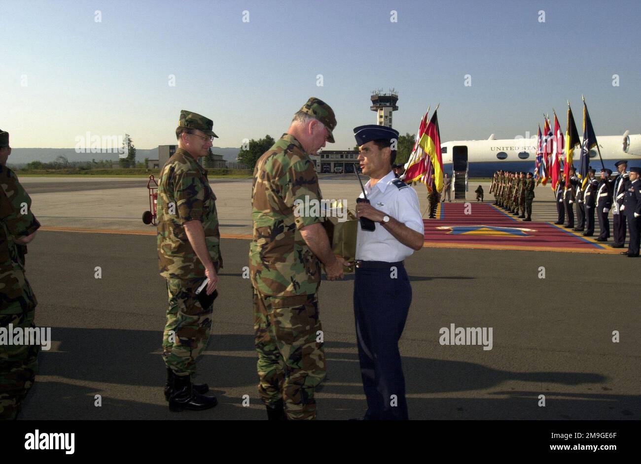 Air Force CHIEF of STAFF, General (GEN) Michael E. Ryan is presented a ...
