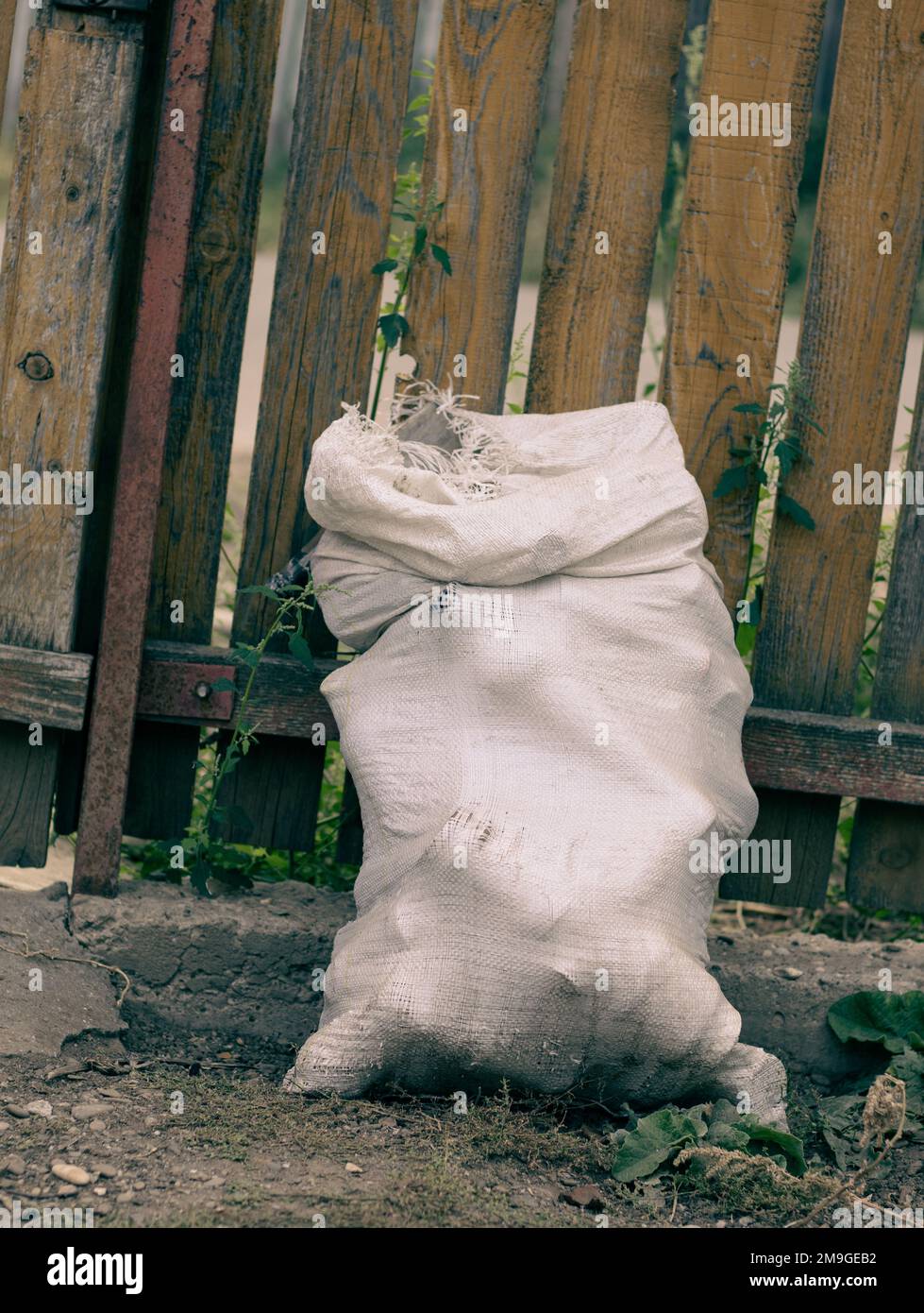 Sack leaning against wall hi-res stock photography and images - Alamy
