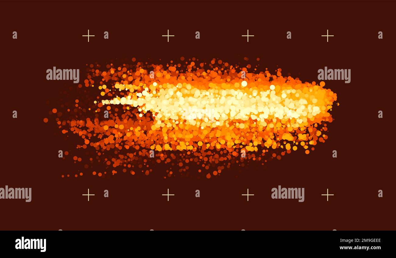 Abstract Science Or Technology Background Array With Dynamic Particles Vector Illustration