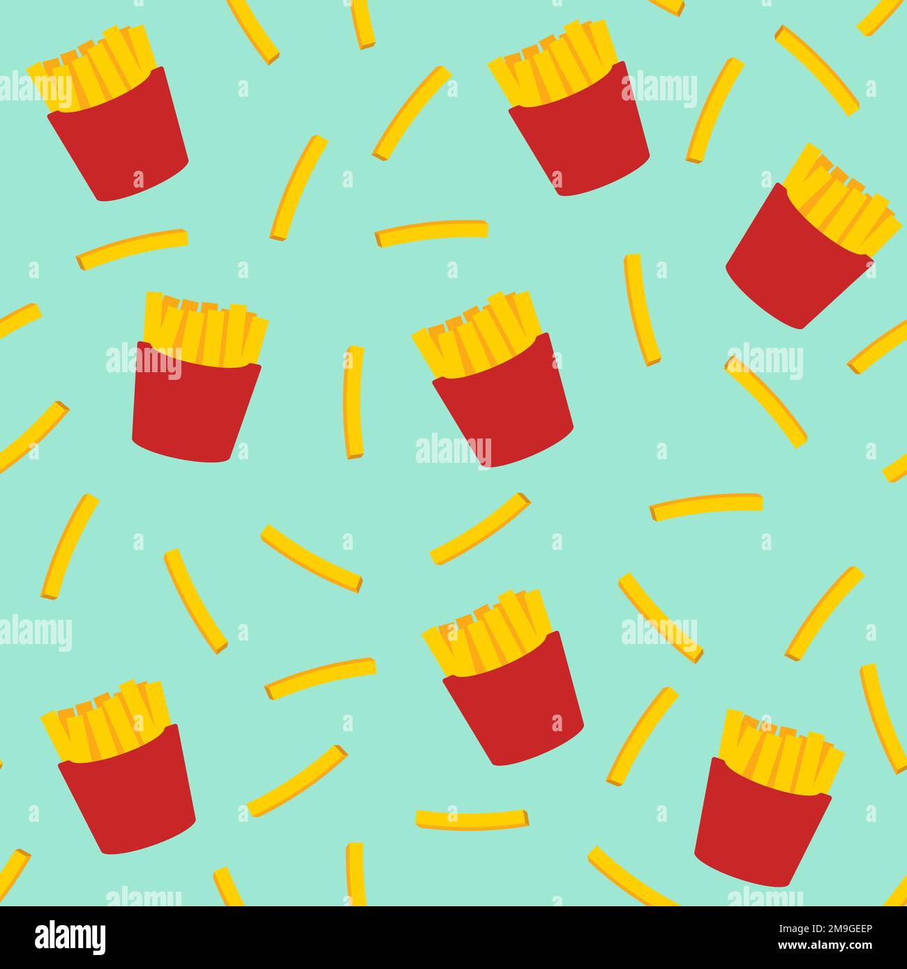 French fries background Stock Vector Images - Alamy