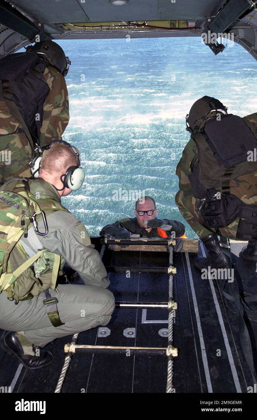 An aircrew member from the 128th Air Refueling Wing, General Mitchell ...