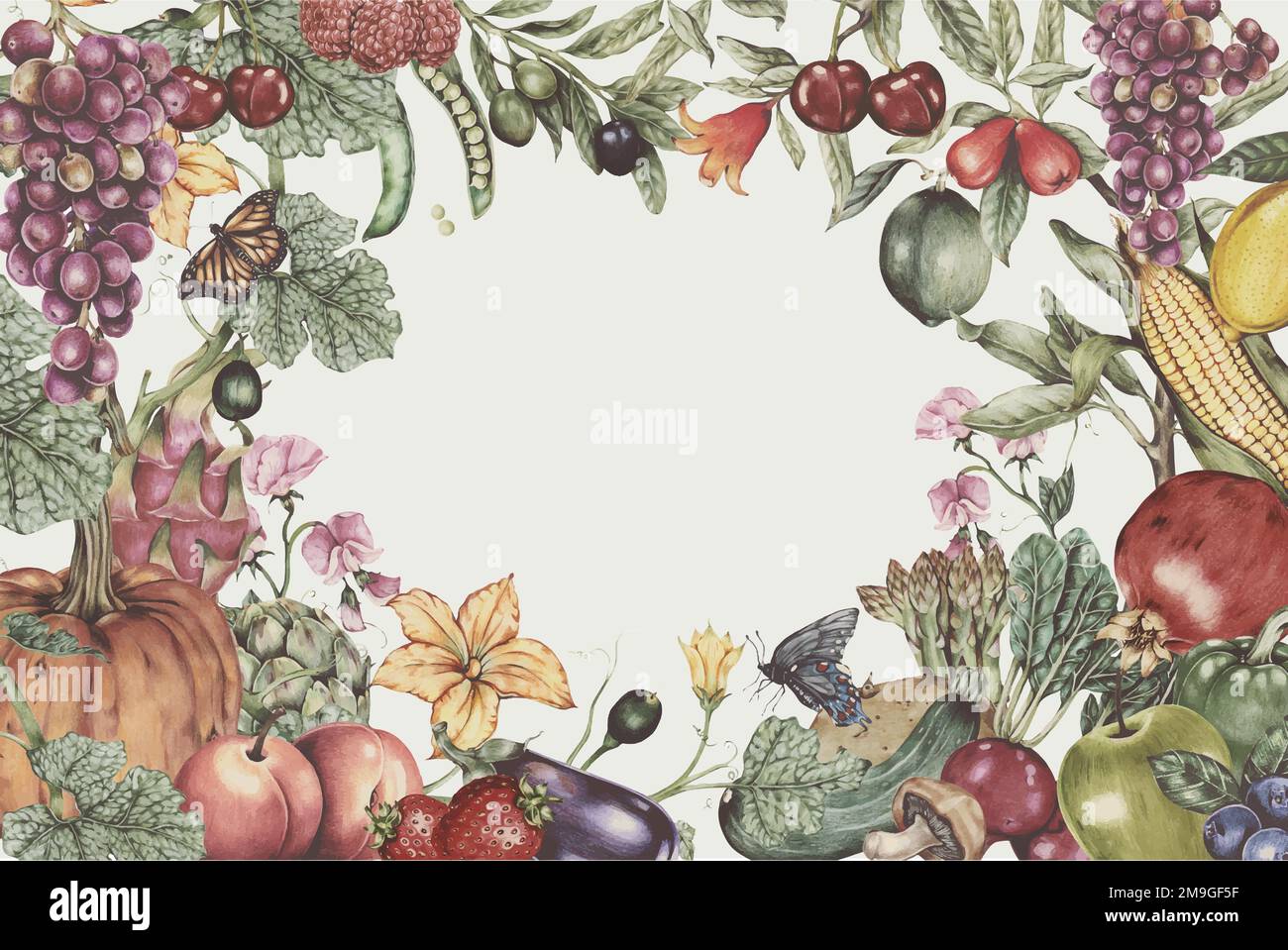 Quality fruit and vegetables Stock Vector Images - Alamy