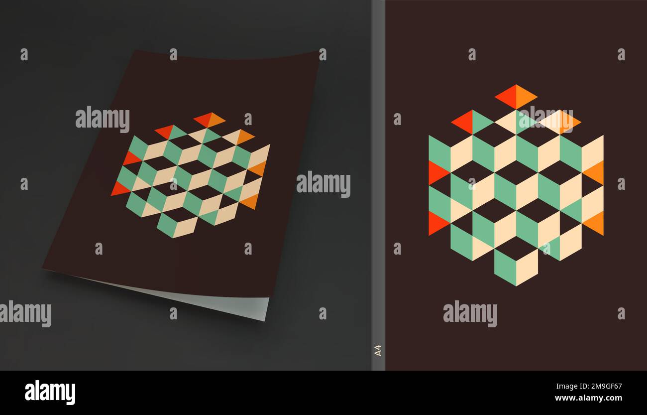 Hexagonal cube Stock Vector Images - Alamy