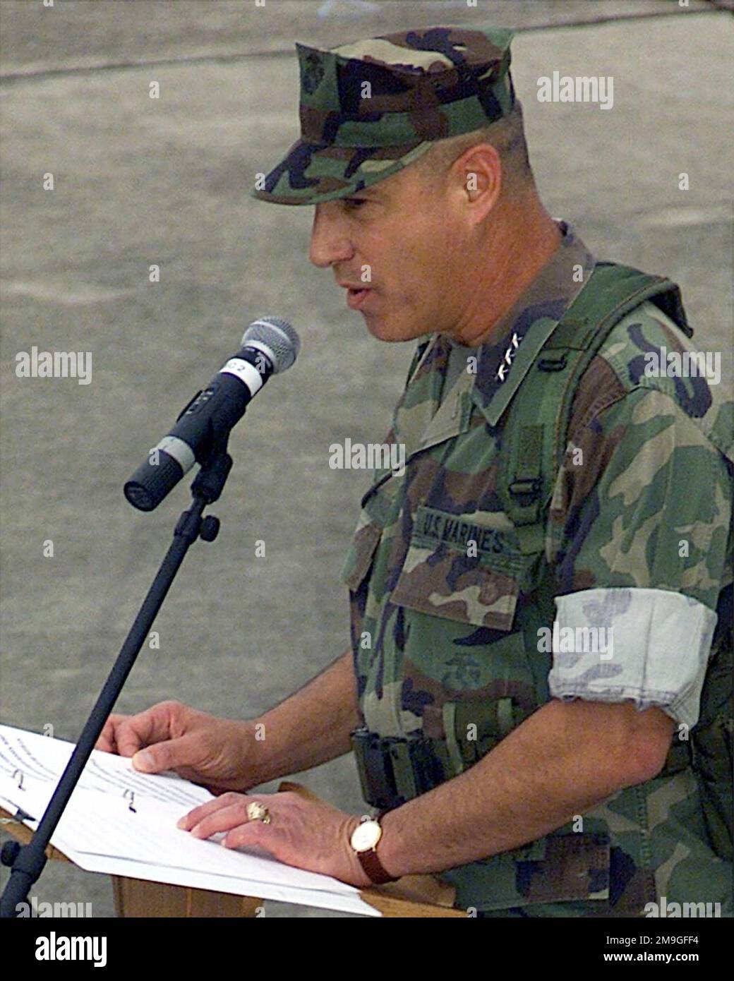 The newly retired Lieutenant General Frank Libutti, Marine Forces ...