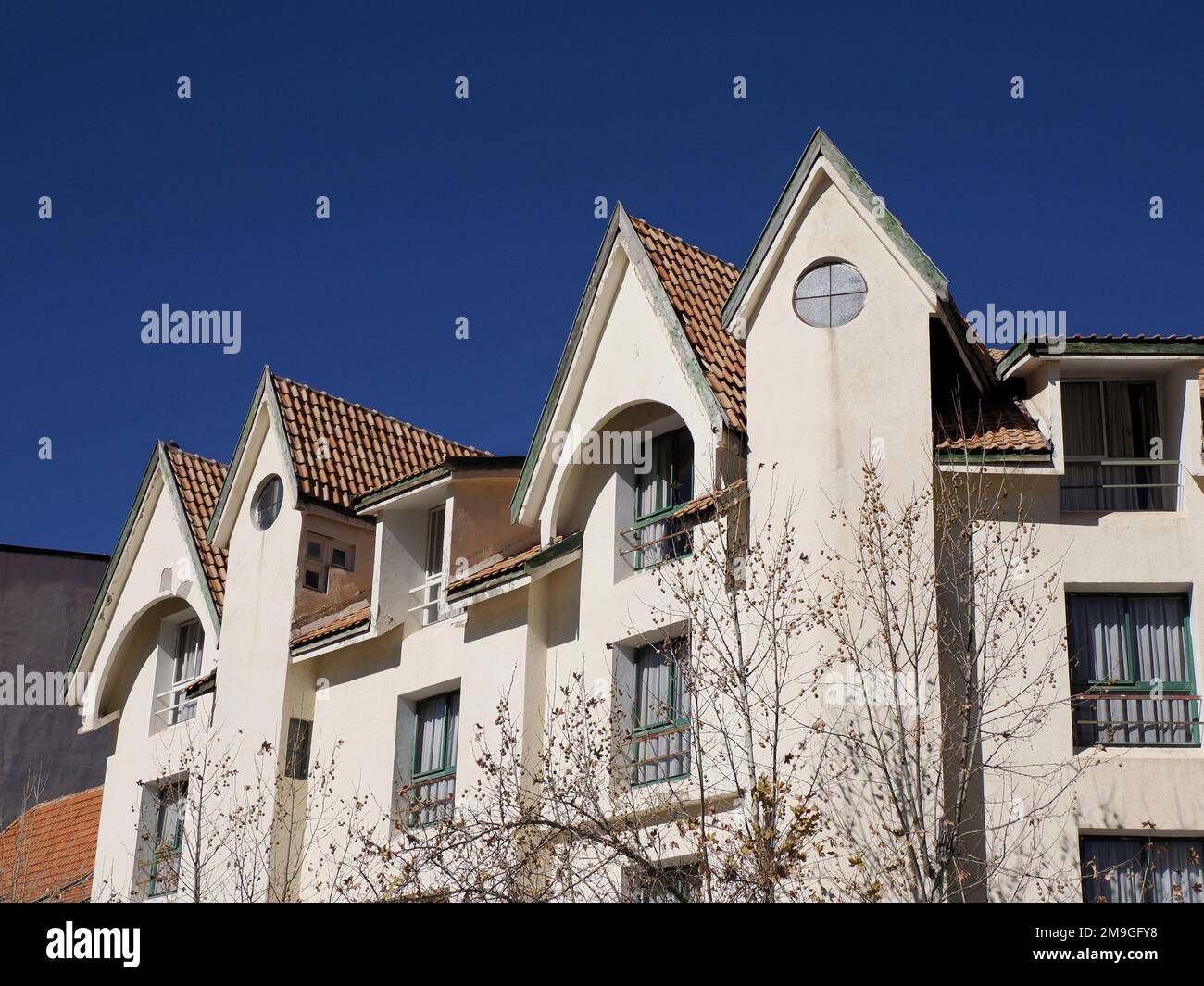 Ifrane, swiss style village Morocco Red Roofs Stock Photo - Alamy