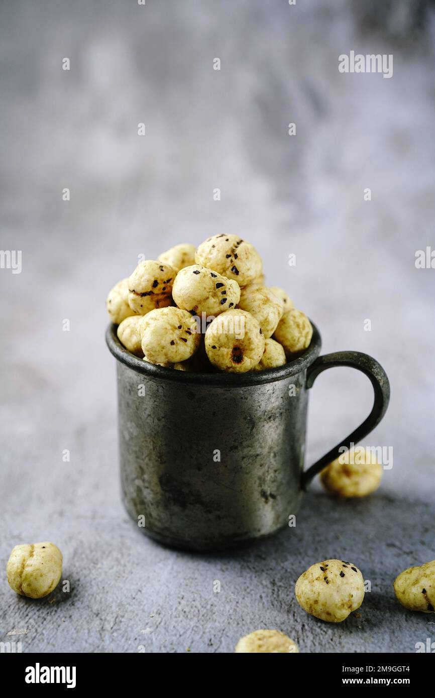 Makhana, also called as Lotus Seeds or Fox Nuts are popular dry snacks ...