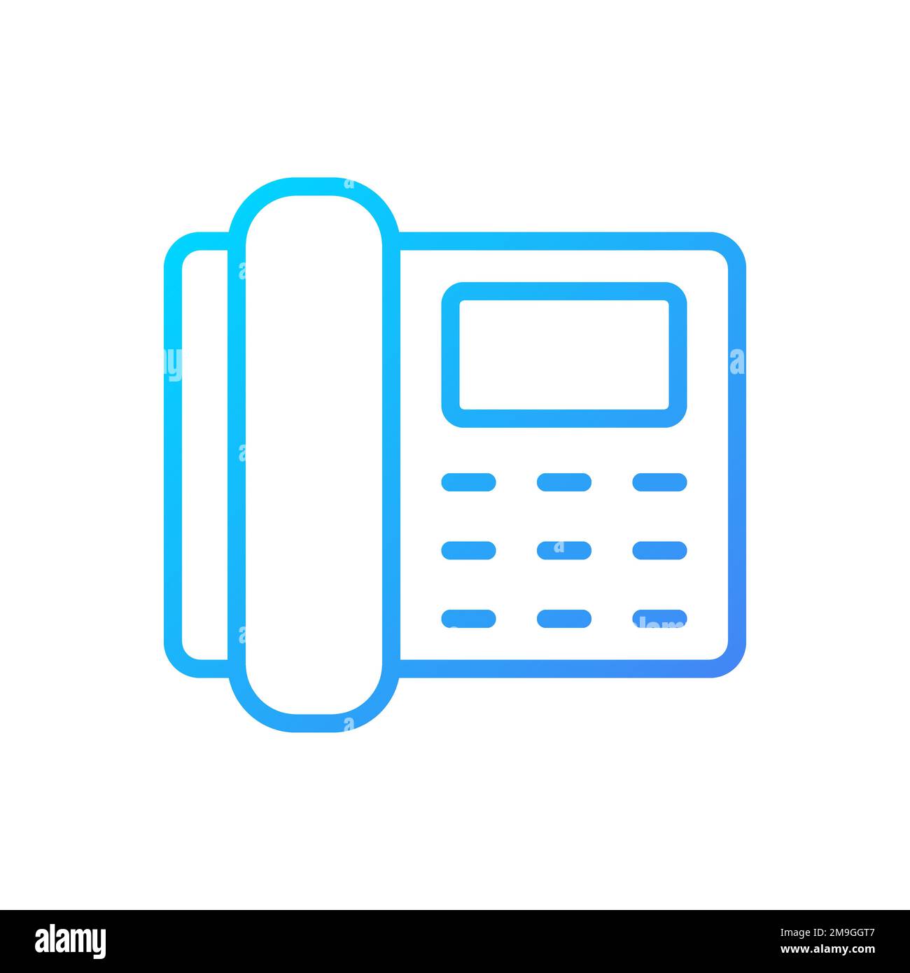 Telephone pixel perfect gradient linear vector icon Stock Vector Image ...