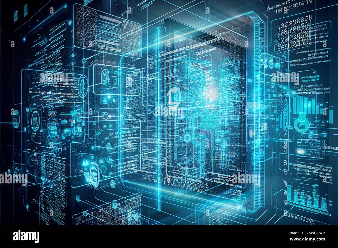 Abstract data centre hi-res stock photography and images - Alamy