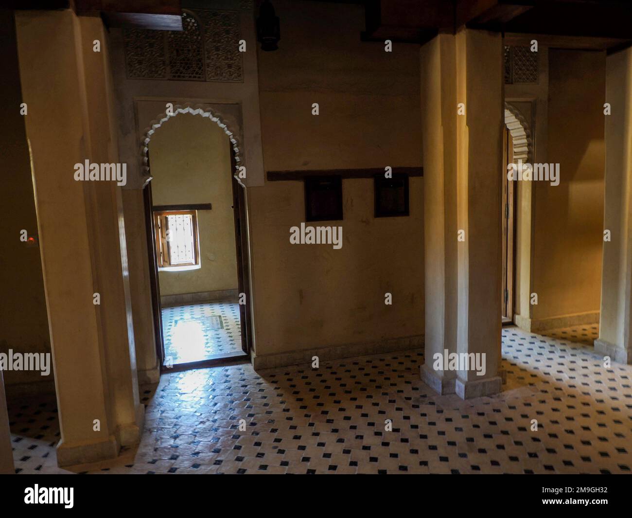 View of the Al-Attarine Madrasa in Fes, Morocco Stock Photo - Alamy