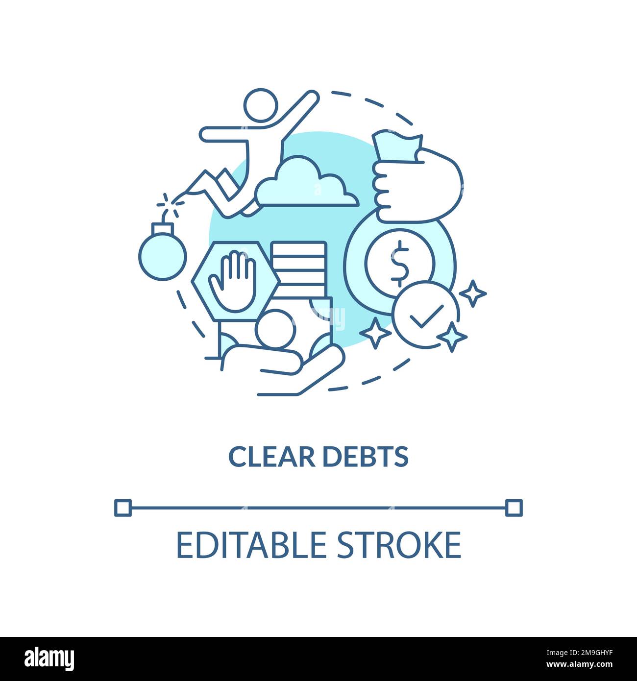 Bank debts Stock Vector Images - Alamy