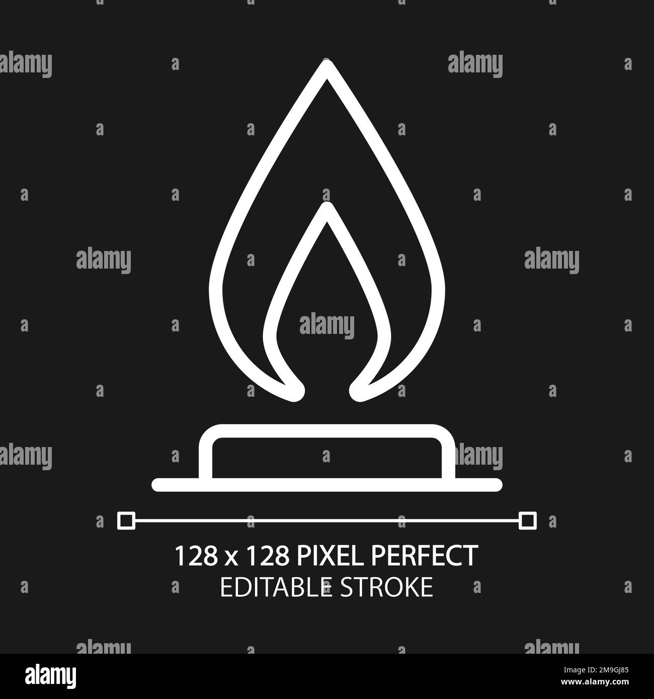 Gas pixel perfect white linear icon for dark theme Stock Vector Image ... Gas pixel perfect white linear icon for dark theme Stock Vector Image ...