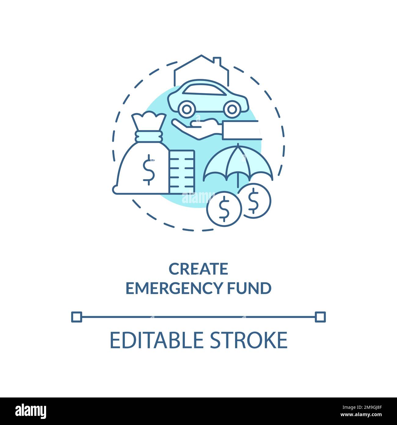 Emergency savings Stock Vector Images - Alamy