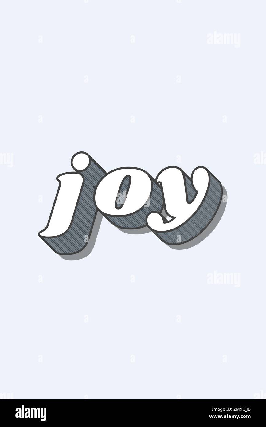 Joy word funky typography vector Stock Vector Image & Art - Alamy