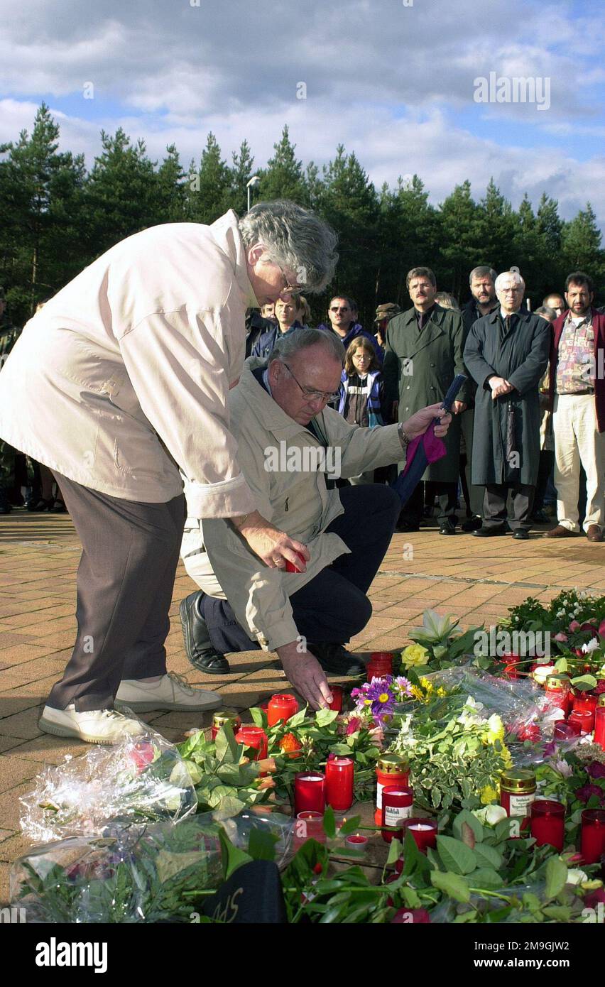 After marching from Ramstein Village to Ramstein Air Base on September ...