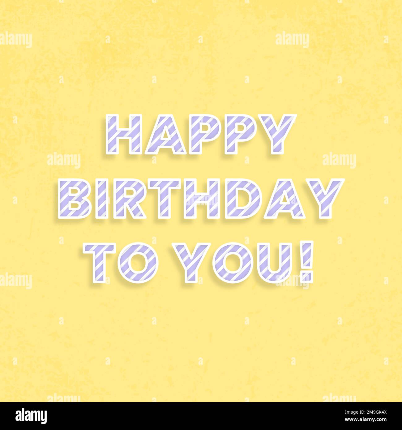 Yellow Happy Birthday Block Letters Happy Birthday Color Letters Stock