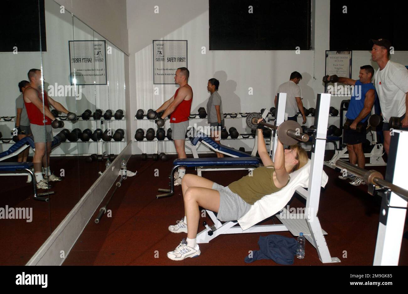 Members of the Kaiserslautern Military Community, Germany, workout in ...