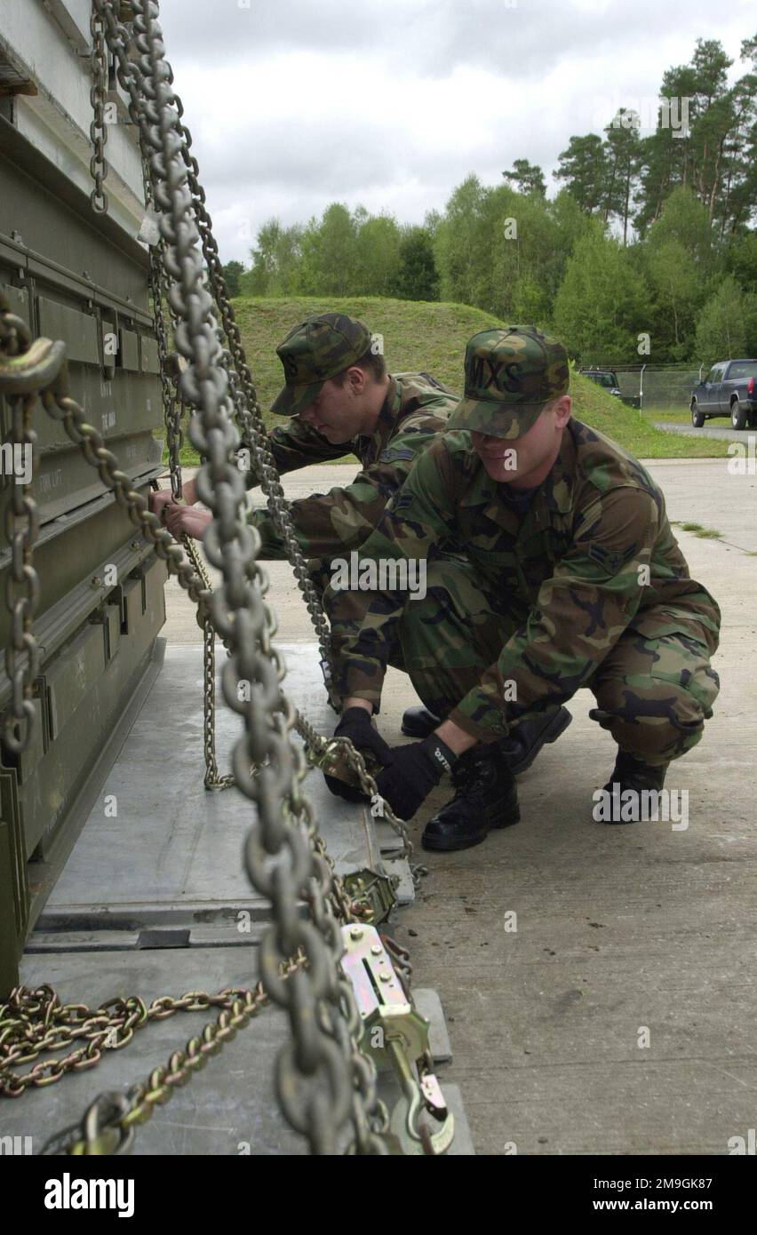 AIRMAN First Class (A1C) Nicholas Marshall, USAF, (front), and A1C ...