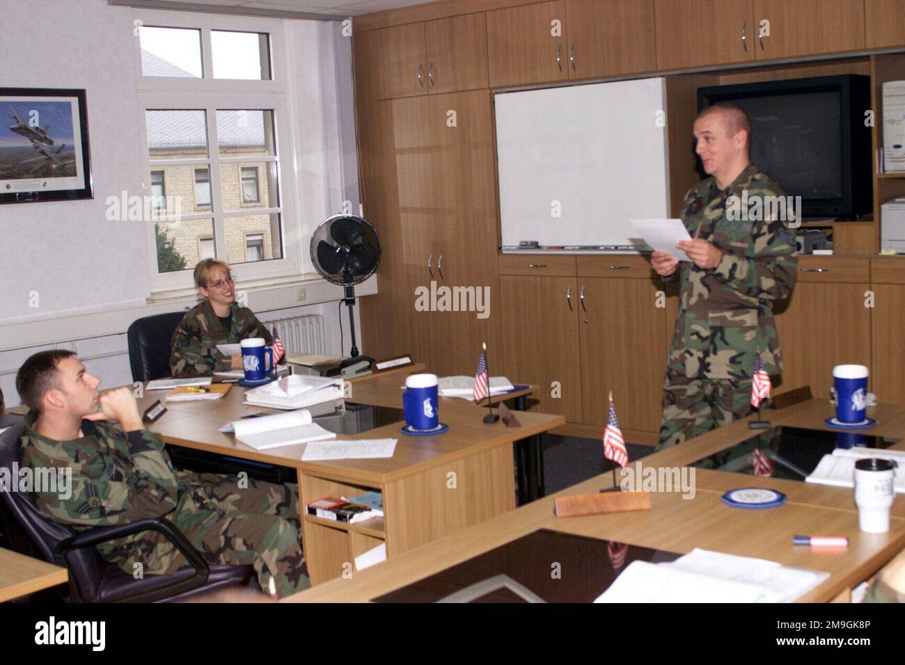 STAFF Sergeant Lonney Johnson, USAF, (right), AIRMAN Leadership School ...