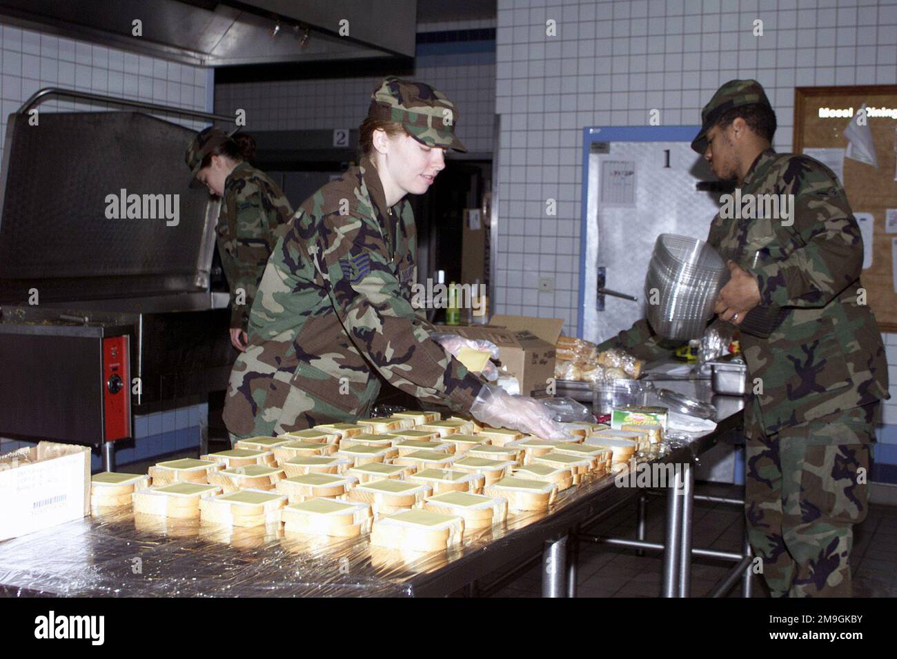 STAFF Sergeant Anne Taylor, USAF, (left), and AIRMAN Damien Mack, USAF ...