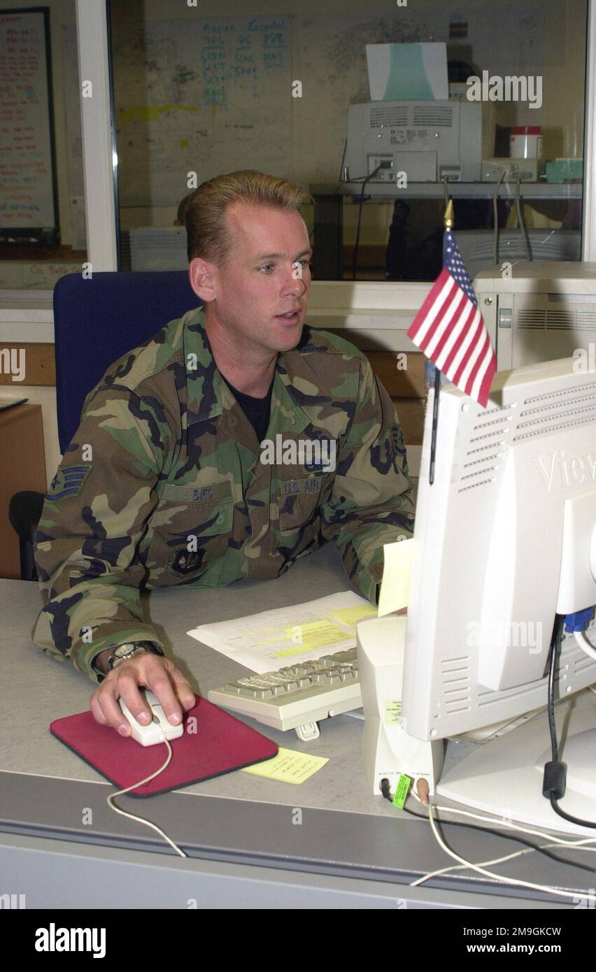STAFF Sergeant Mark Bies, USAF, of the 786th Communications Squadron ...