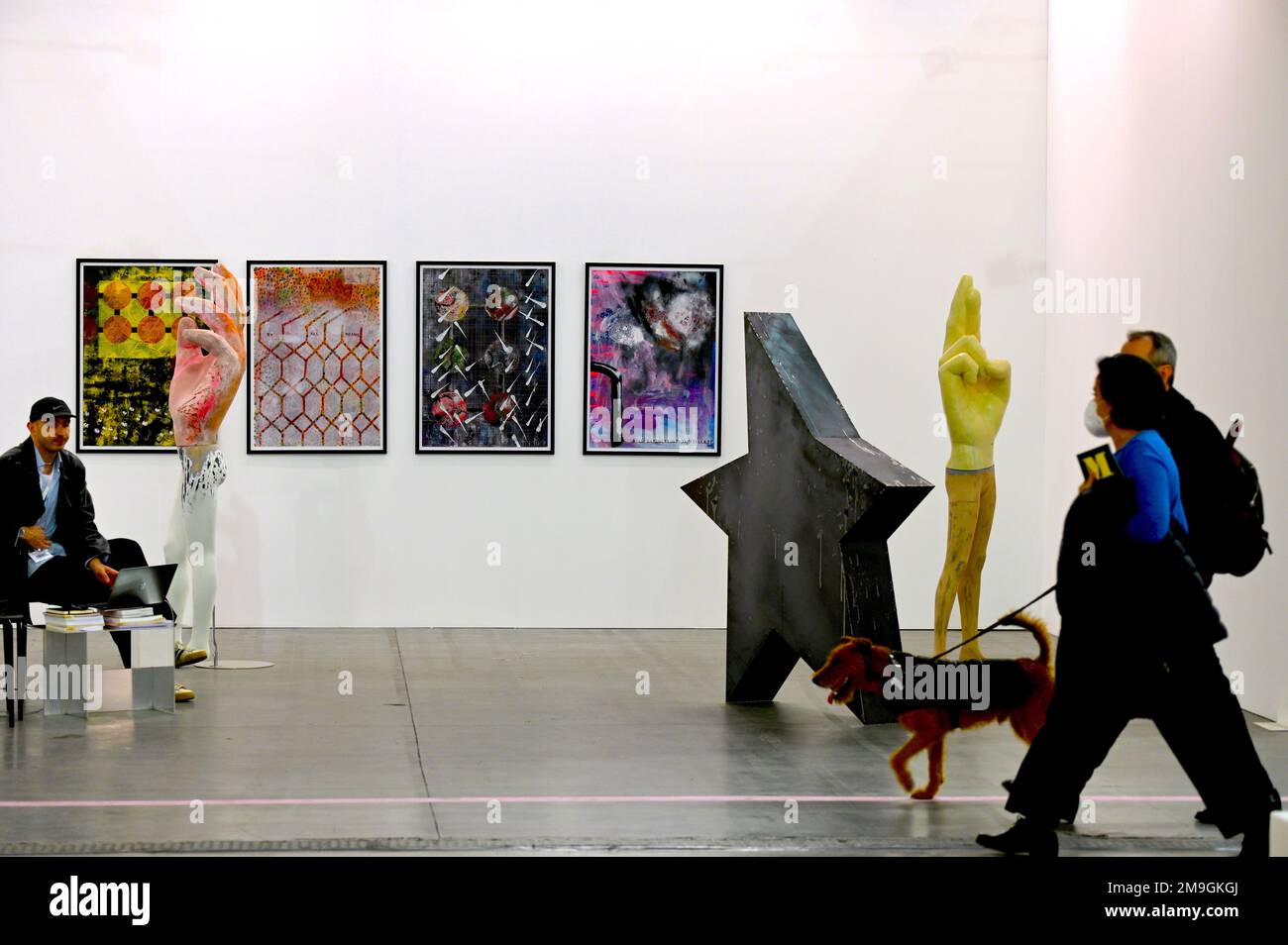 Creative artworks at Artissima vernissage of main exhibition fair for ...