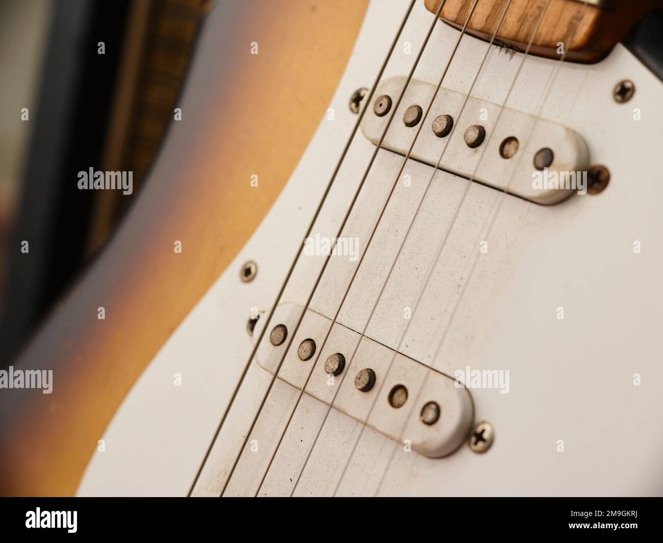 1956 Fender Stratocaster in sunburst finish Stock Photo - Alamy