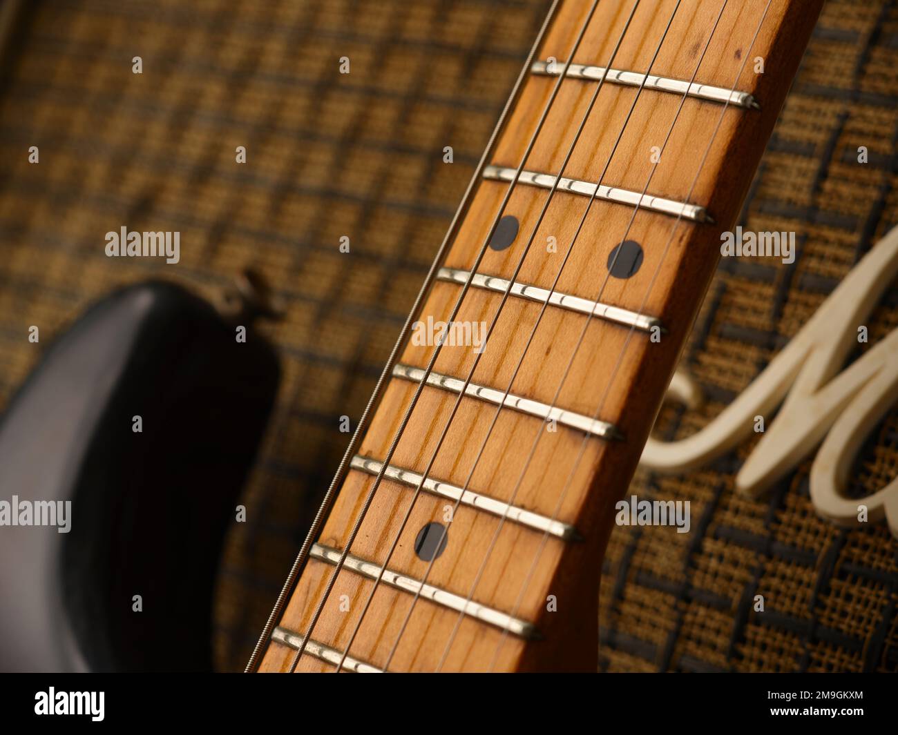 1956 Fender Stratocaster in sunburst finish Stock Photo - Alamy