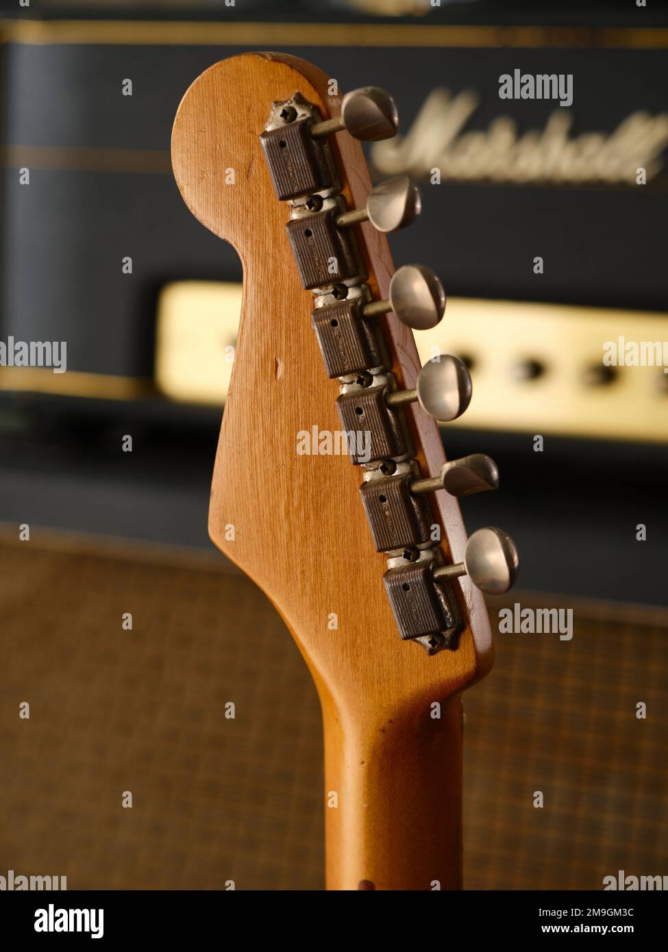 1956 Fender Stratocaster in sunburst finish Stock Photo - Alamy